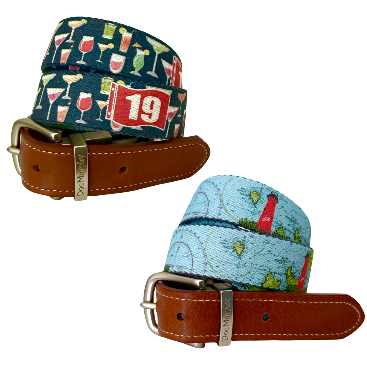 Reversible 19th Hole/Jupiter Lighthouse on Nautical Chart – Doc Murphy USA