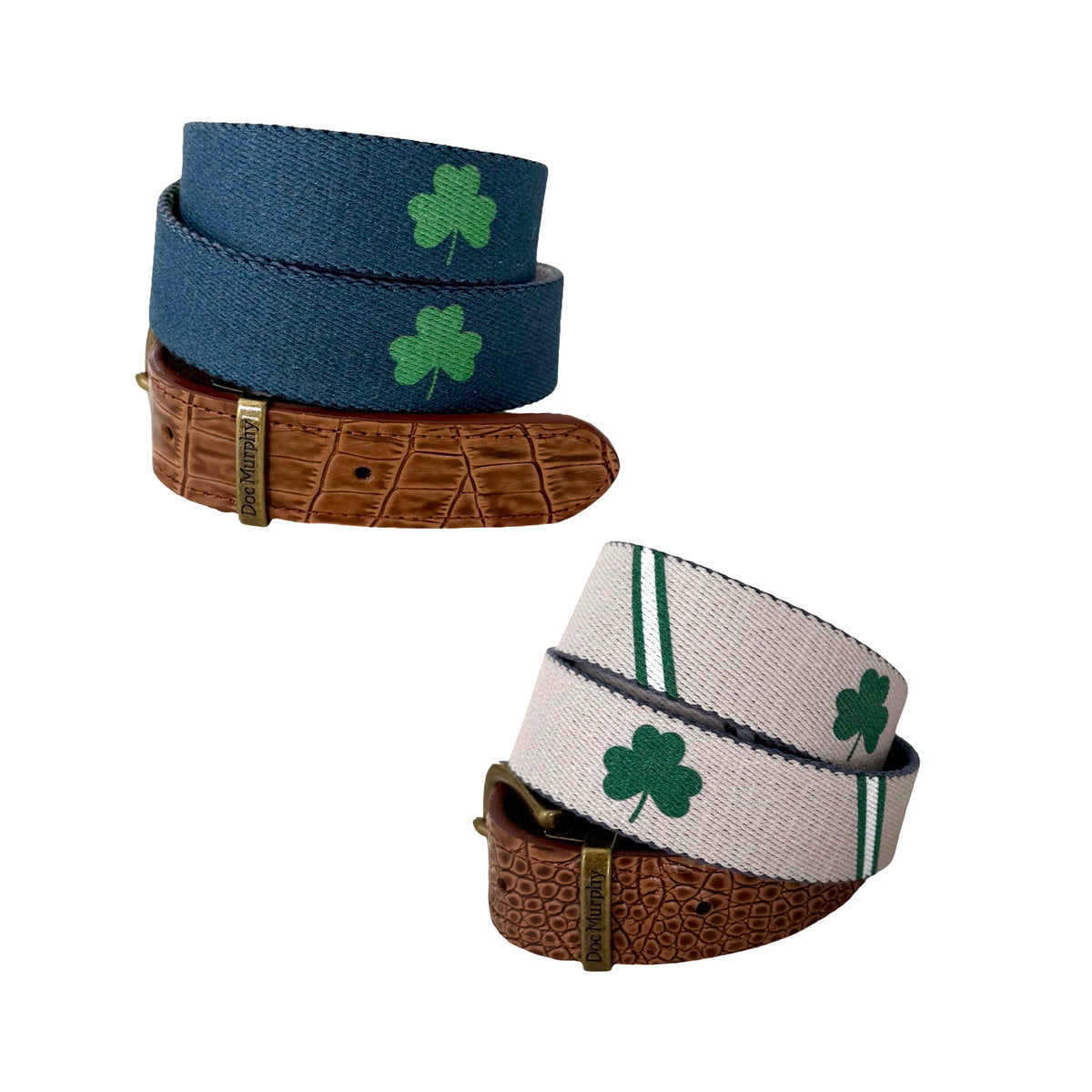 Reversible Shamrock Navy and Tan Beatty Stripe – Doc Murphy USA