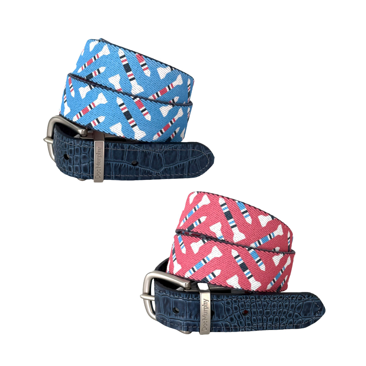 Reversible Light Blue and Geranium Golf Tees – Doc Murphy USA